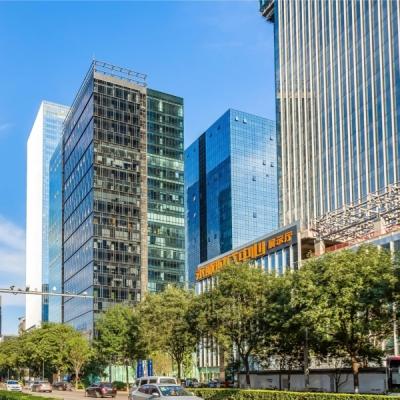 China Prefab Multi Storey Commercial Steel Structure Office Metal Frame Architecture Building for sale