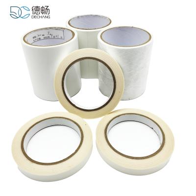 China High Temperature Manual Fixing Transparent White Hot Melt Double-sided Tissue Tape for sale
