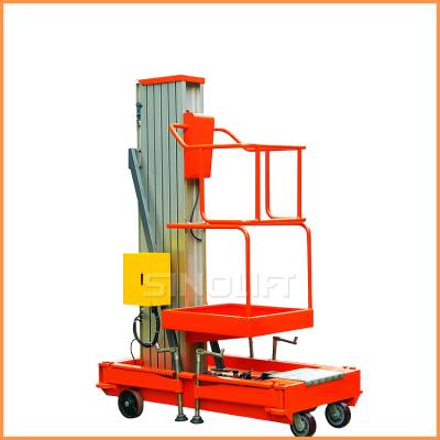 China SINOLIFT AMWP 1000 Series Electric Single Mast Aluminum Work Platform for sale