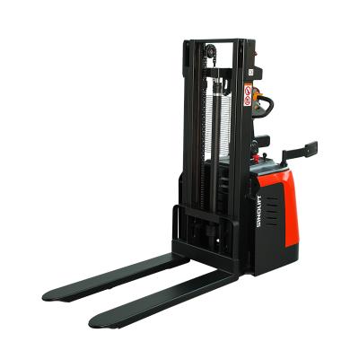 중국 표준 마스트가있는 CDD15P-LI 스탠드 온 팔레트 스태커 판매용