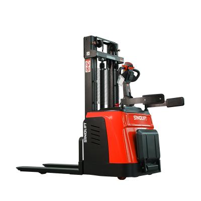 중국 표준 마스트가있는 CDD15P-LI 스탠드 온 팔레트 스태커 판매용