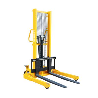China SFH22AG Manual Hydraulic Stacker with Adjustable Straddle Legs for sale