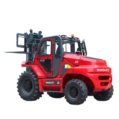 China FD30RT4 & FD35RT4 4-Wheel Drive Rough Terrain Forklift for sale