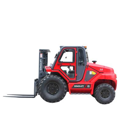 China FD30RT4 & FD35RT4 4-Wheel Drive Rough Terrain Forklift for sale