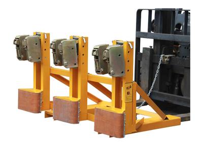 China DG1500E Forklift Mounted Rubber-belt Drum Grabber Loading Capacity 500Kg Each for sale