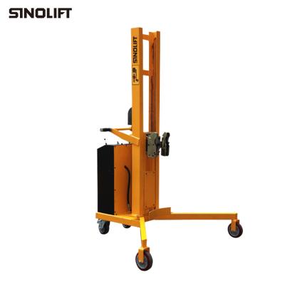 China DT300F de elektrische Hydraulische Kipwagen van de Vorkheftrucktrommel met V-vormige Basiscapaciteit 300kg Te koop