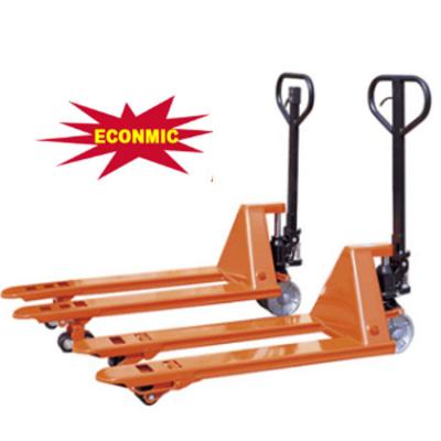 China 2T 1000mm Fork Length Manual Hydraulic Pallet Lifter Moving Equipment for sale