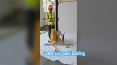 Compact Electric Reel Lifter and Rotator for Safe Material Handling