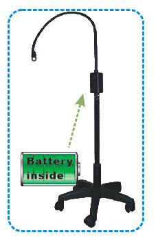 China LED spot examination lamp, focusable light, focus adjustable KS-Q5B mobile type with battery for sale