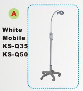 China Veterinary Halogen examination lamp KS-Q35 white mobile ,surgical light,medical light for sale