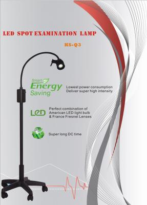 China LED examination light,surgical light,medical light KS-Q3 black mobile with battery 3W for sale