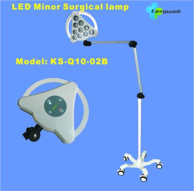 China LED Minor Surgery Lamp Ks-Q10-02b Mobile with 10kgs Heavier Metal Base & Aluminium Spring Arm for sale