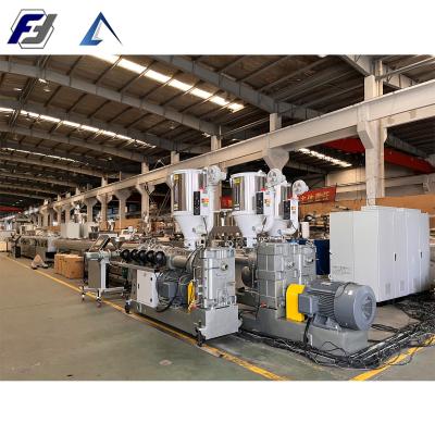 중국 고속 PE 파이프 압출 라인 PCL 제어 380V 50Hz 단일 스크류 PE 파이프 생산 라인 판매용