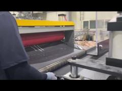 Fireproof composite material sheet making production line
