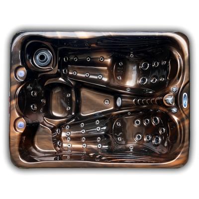 中国 慰めのラウンジの座席および涼しい羽毛の座席が付いている屋外の温水浴槽 販売のため