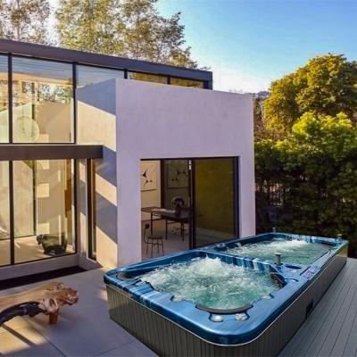China Swim Spa Good Swim Pool Container Endless Pool Acrylic Fiberglass Swim Spa Pool Outdoor Swimming Pool for sale