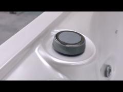 WiFi-Enabled 5 Persons Hot Tub Modern Design Outdoor Garden Acrylic Massage Spa Tub with CE/ETL/SAA/ISO Certification