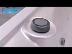 Modern Design Outdoor Garden Acrylic Massage Spa Tub Square Whirlpool lighting Hot Tub for Villa &