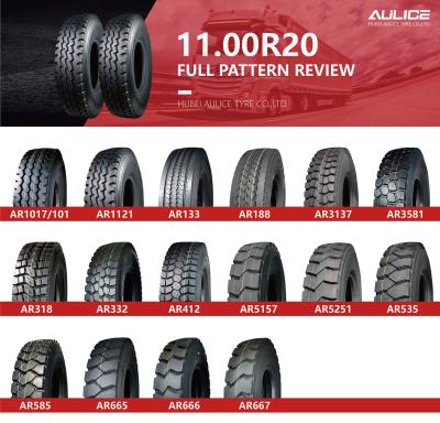 China 11.00R20 18 de China da parte superior pares do aulice dos tipos todo o pneumático resistente radial de aço do caminhão à venda