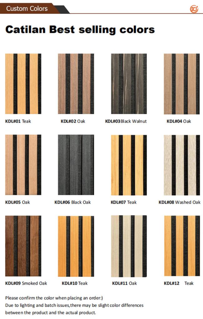 Sound Proof Acoustic Wooden Acoustic Slat Wall Panel