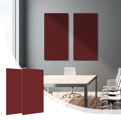 China Customizable Polyester Fiber Fabric Sound Absorbing Board A1 / B1 Flame Retardant for sale