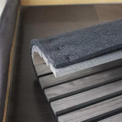 China Painel de parede ondulado de madeira 3D de alta qualidade MDF flexível e encaracolado flexível para decoração acústica à venda