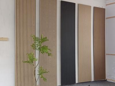 China 2400 x 600 Wood Soundproof Acoustic Wall Panel 3D Model Interior Wall Decor For Home for sale