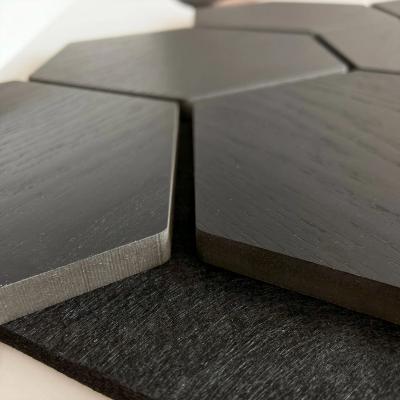 China Modern 3D design of sound-insulating hexagonal soundproof wall panels for sound insulation for sale