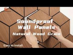 Direct Stick PET Hexagon Wall Panel voor geluidsisolatie binnenmuren