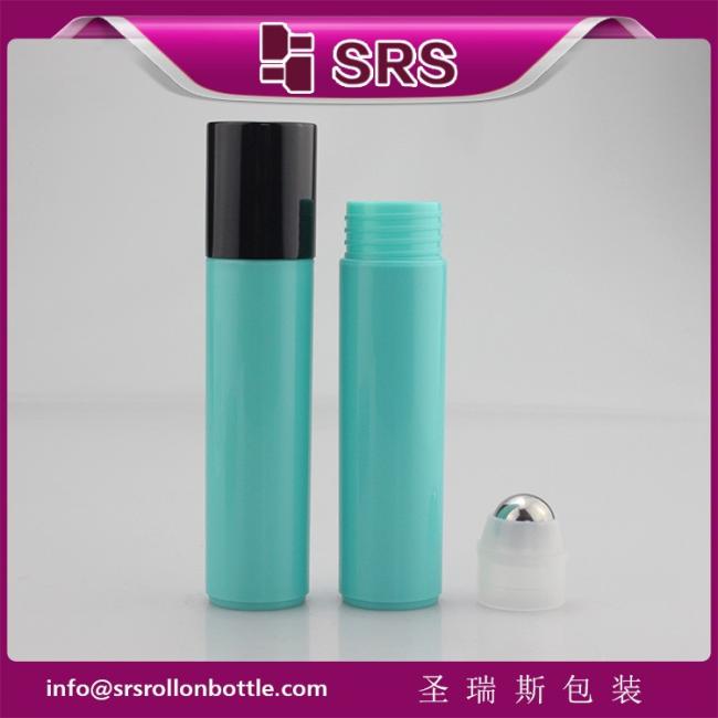 SRS plastic bottle with stell ball ,empty roll on bottle for eye cream.jpg