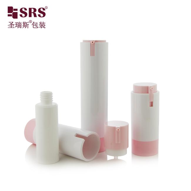 Airless pump bottle with cream