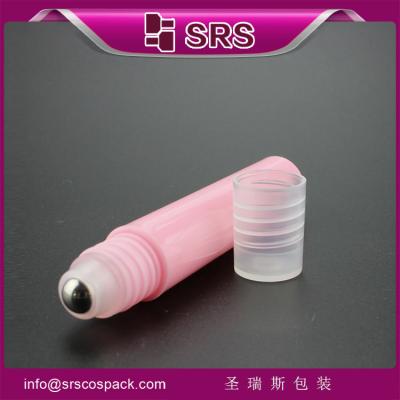China Pink Plastic Roll On Bottle Leak proof Seal Pharmaceutical Grade 7ml Roller Bottle for sale