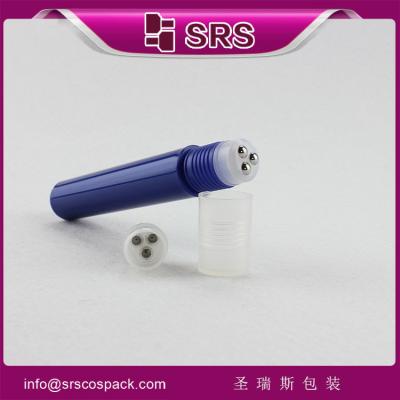 China blue plastic bottle with three steel ball for sale