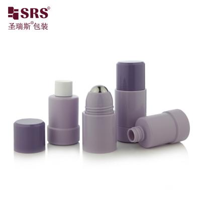 China RPPE(P)-50ML Refillable Roll On Bottle With SS Ball for sale
