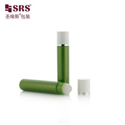 China RPP(P)-35ml Disinfectant Navy Green Roller Ball Bottle With White Cap for sale