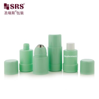 China Empty Refillable Roll On Bottle Plastic Roller Ball Bottle 50ml 75ml for sale
