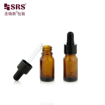 China D001-15ml Vacuum Amber Dropper Bottles Light Proof Leak Proof For Travel for sale