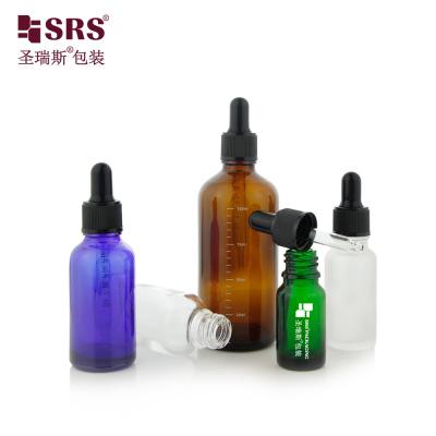 China D002-50ml Liquid Green Glass Dropper Bottle Leak Proof for Essential Oil for sale