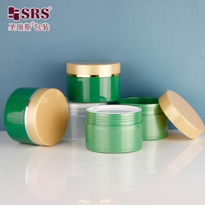 China SRSQ-120g PP Plastic Cosmetic Cream Single Wall Jar Round with Screw Top Lid for sale