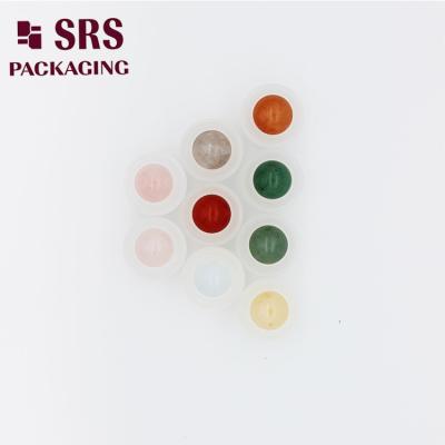 China SRS empty cosmetic 15ml colored roller ball with holder for roll on bottle à venda