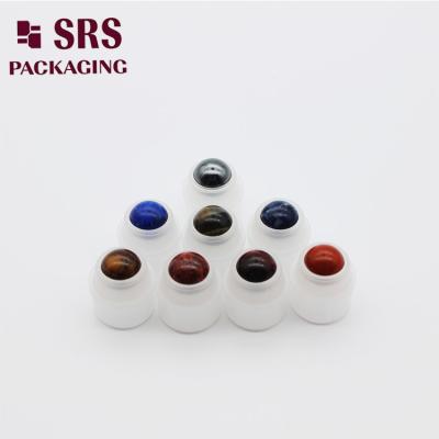 China SRS empty cosmetic 15ml colored roller ball with holder for roll on bottle à venda