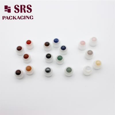 China SRS empty cosmetic 15ml colored roller ball with holder for roll on bottle à venda