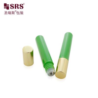 China RPA-7ML Empty PP Roll On Bottle with gold metal cap for acne treatment for sale