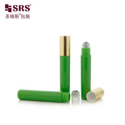 China RPA-7ML Empty PP Roll On Bottle with gold metal cap for acne treatment for sale