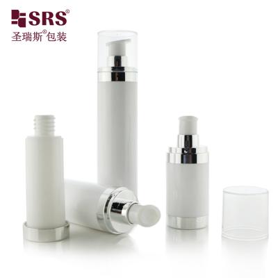 China Refillable Airless Pump Bottle 15ml 30ml 50ml for Cosmetic Creams for sale