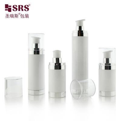 China Refillable 15ml 30ml 50ml AS+PP Airless Pump Bottle for Cosmetics for sale