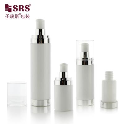 China Refillable 15ml 30ml 50ml AS+PP Airless Pump Bottle for Cosmetics for sale