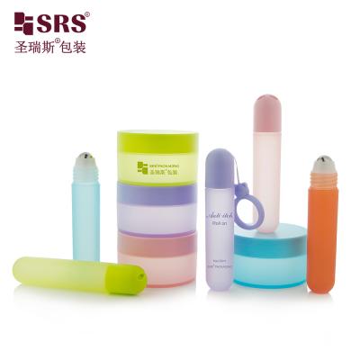 China 18ML 20ML 25ML Empty Plastic Roll On Bottle Custom Color Options With Lanyard Design Keychain Cap for sale