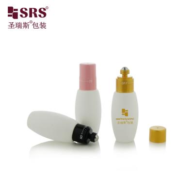 China Custom Matte Oval Roll on Bottle ON-Off Lock Design Stainless Steel Ball Empty Container for Perfume Anti-leak Packaging for sale