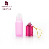 China 3ml Roll‑on Bottle with Pull Ring Cap Empty Mini Roller Vial Support Electroplating Cosmetic Packaging Custom Logo for sale